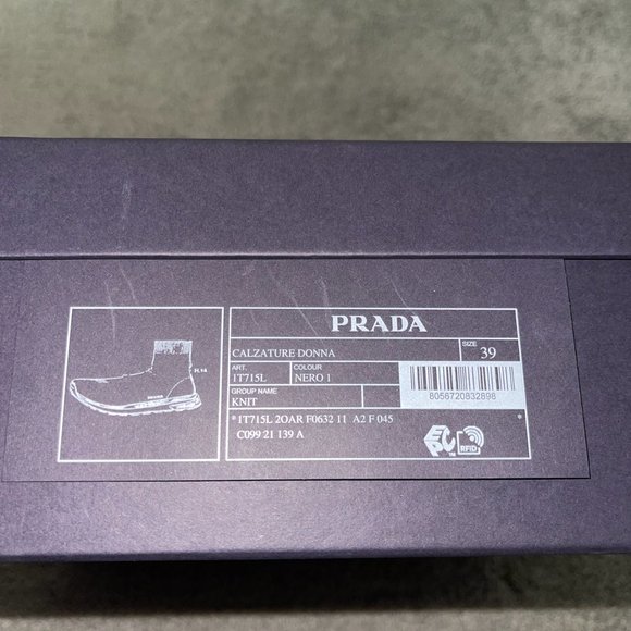 Prada | Shoes | New 0 Authentic Limited Edition Rare Prada Boots Shoes ...
